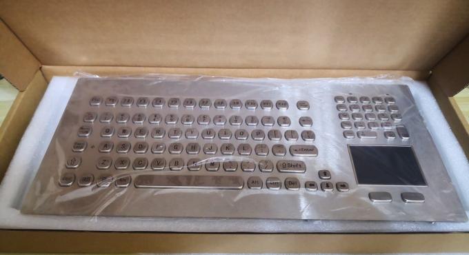 IP65 Outdoor Keyboard , Bolts Mounting Industrial Keyboard With Touchpad