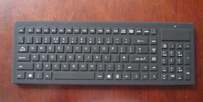 105 Keys Cleanable Metal Computer Keyboard With Nano Silver Antibacterial