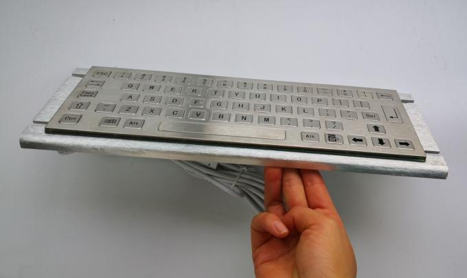 0.45mm Flat Key Portable Mechanical Keyboard , Rear Panel Mount Keyboard