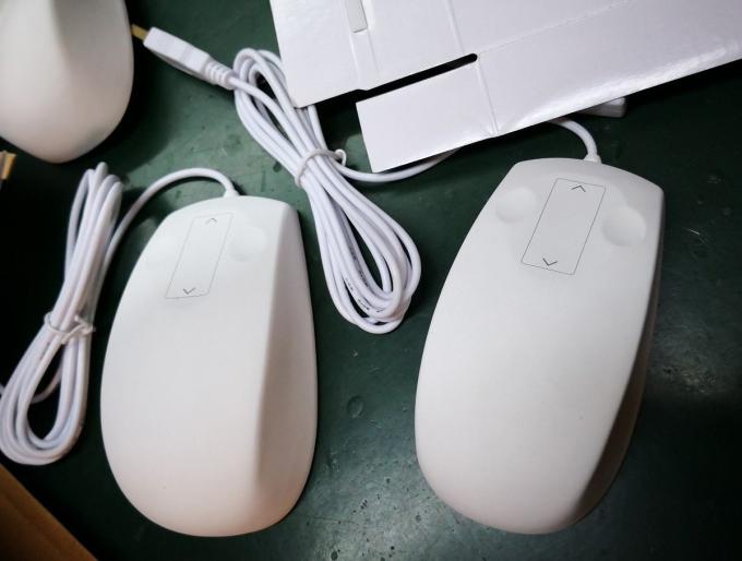 Rugged USB Laser Medical Computer Mouse With Touch Scroll Hospital PC Use