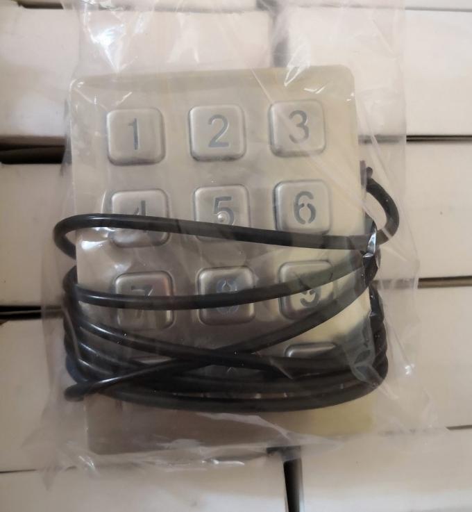 Small 3 x 4 Waterproof Mini Numeric Metal Keypad With Matrix / USB Cable