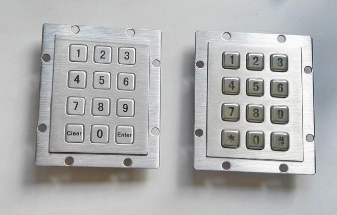 NEMA4 RS485 Wireless Number Pad , Custom Computer Numeric Keypad Panel ...
