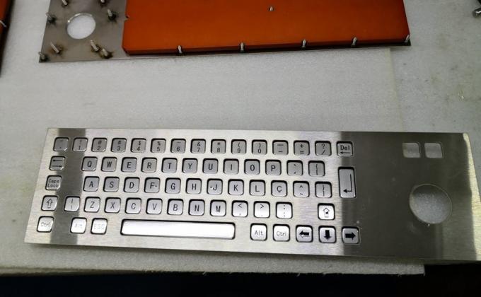 Metal 64 Key Side Panel Mount Keyboard With Flat Personalized Layout ...