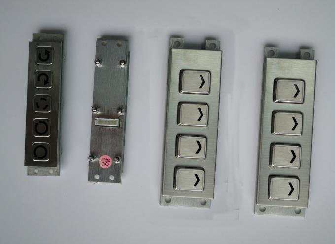 Side Function Industrial Keypad 4 Key Stainless Steel Material For ATM ...