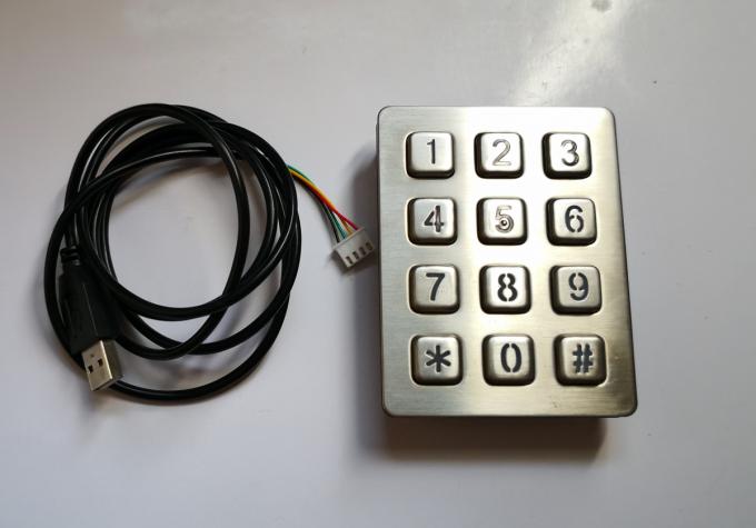 150mA Dot Matrix Embedded Mechanical Keyboard 12 Keys